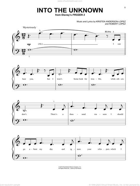 Free Printable Sheet Music For Piano Disney