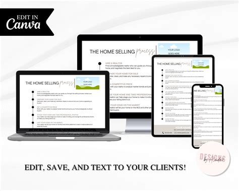 Home Seller Process Editable Template Home Seller Guide Real Estate