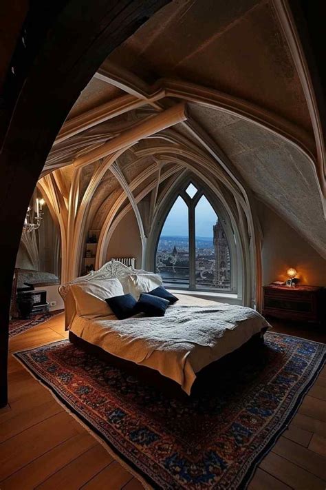 32 Attic Bedrooms Drenched In Gothic Romance Concept Interiors