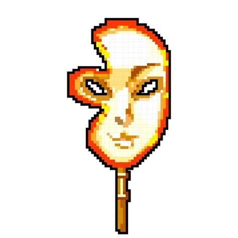 Holiday Carnival Mask Game Pixel Art Vector Illustration 23876598