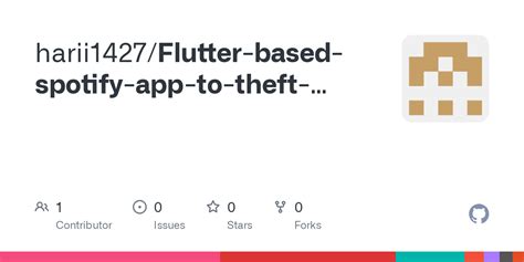 Github Harii1427flutter Based Spotify App To Theft Data