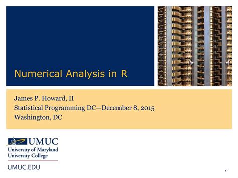 Numerical Analysis In R Pptx