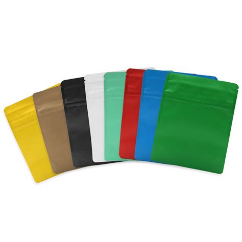 Vertical Window Mylar Bag Heat Seal Zippered Bag King