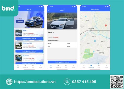 Dịch Vụ Thiết Kế App Cho Thuê Xe Bmd Solutions