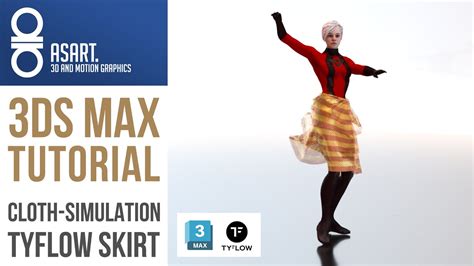 3ds Max And Tyflow Pro Tutorial Skirt Cloth Sim Attached To An