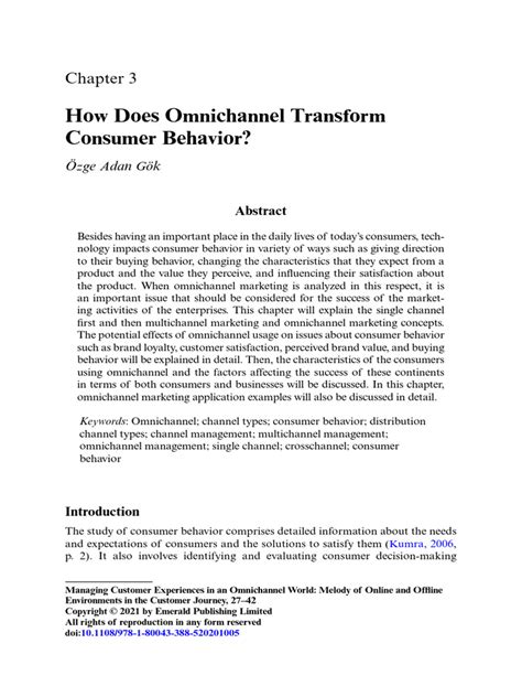 Omni And Cbehavior Pdf Marketing Consumer Behaviour