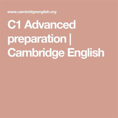 Best 12 C1 Advanced Preparation Artofit