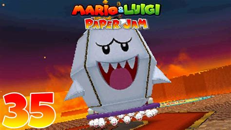 Mario And Luigi Paper Jam Episode 35 Papercraft King Boo Youtube
