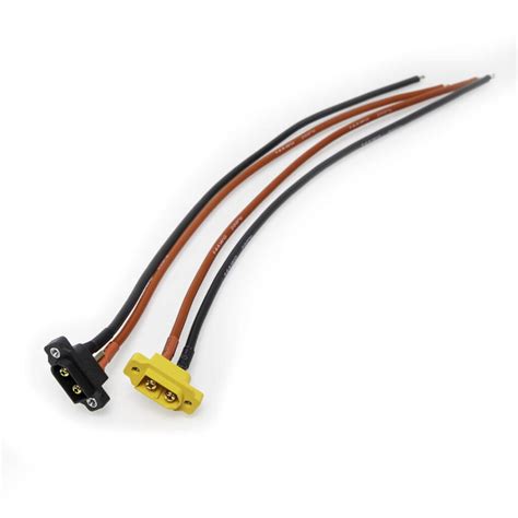Amass Xt60 Panel Pigtail Mount Xt60e W Xt60ie M Kiwiquads