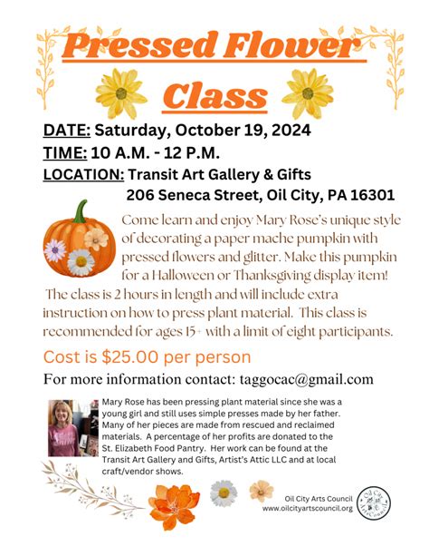 Pressed Flower Class Be Here