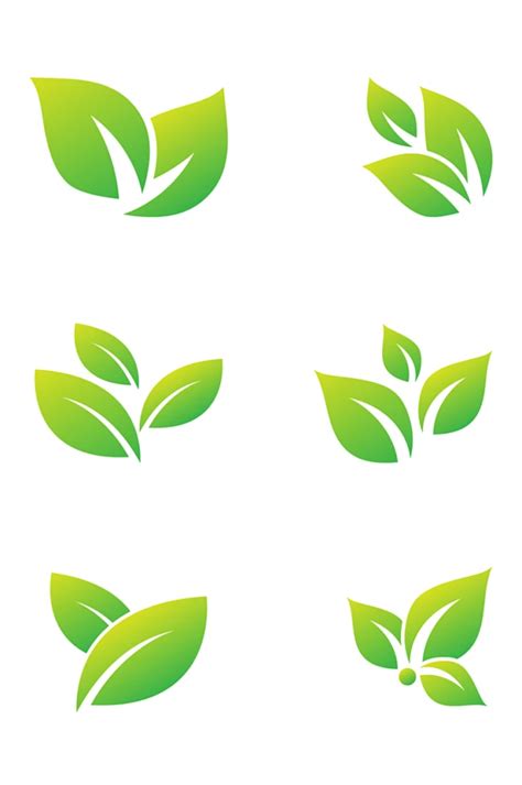 树叶绿叶环保叶子落叶图标免扣元素 花瓣网