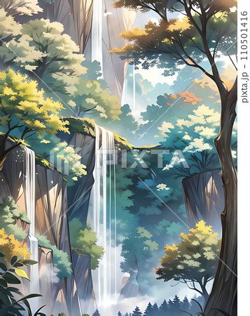 滝のイラスト素材 [110501416] Pixta