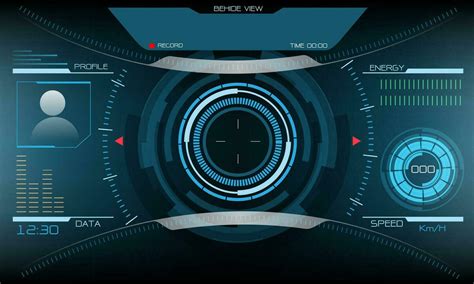 Hud Sci Fi Interface Screen View Design Virtual Reality Futuristic