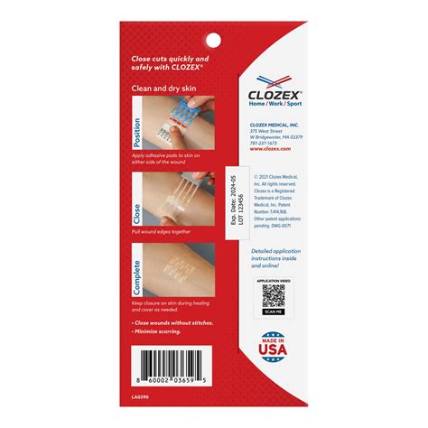 Buy Clozex Emergency Laceration Closures Repair Wounds Without