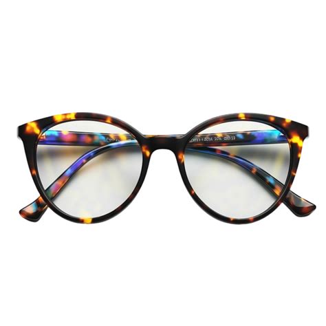 Glasses With Tortoise Print On The Frame 54589688 Png