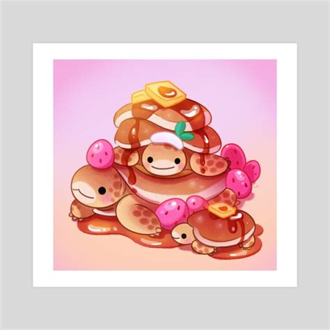 Pancake Tortoise An Art Print By Pikaole Inprnt