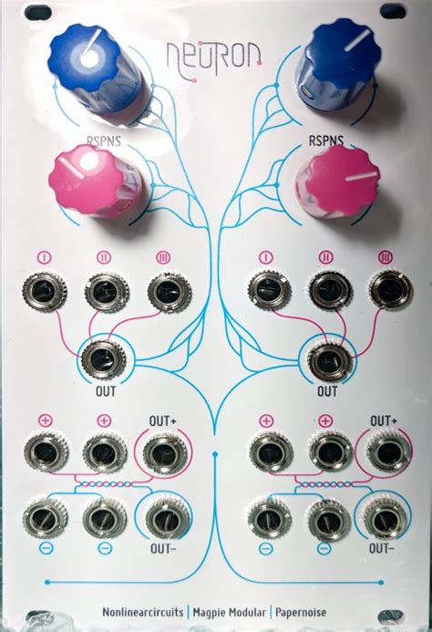 Nonlinearcircuits Dual Neuron Difference Rectifier Papernoise Panel Eurorack Module On