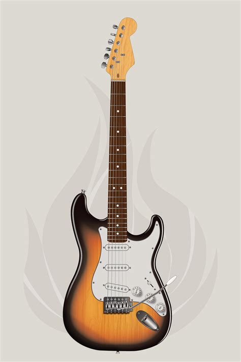Vector Illustration Of Stratocaster Behance