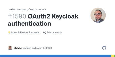 Oauth2 Keycloak Authentication · Nuxt Community Auth Module · Discussion 1590 · Github