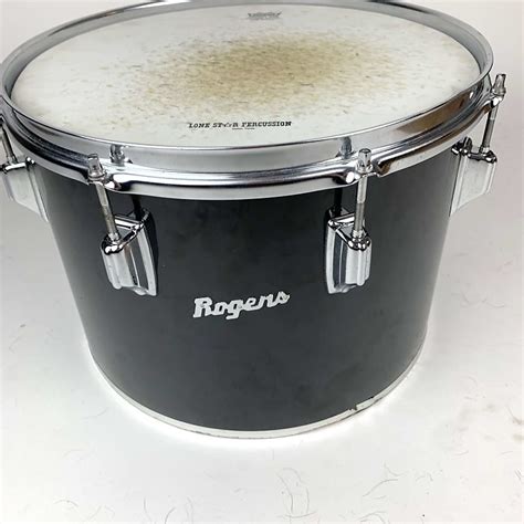 Rogers 14x10 Tom Single Headed 1972 Black Wrap Reverb