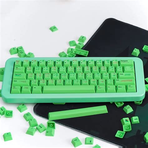Green Programmer Oem Keycap Set Coding Kawaiikeycaps