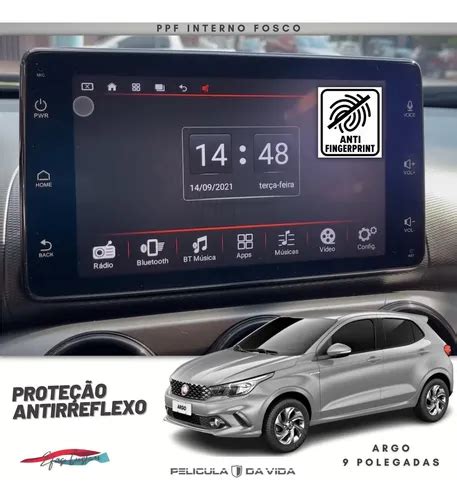 Película Ppf Multimídia Argo Cronos 9 Polegadas Antirreflexo Parcelamento Sem Juros