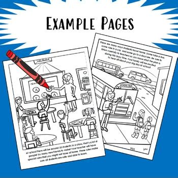 What To Expect First Day Of School Social Story Coloring Book By Katie