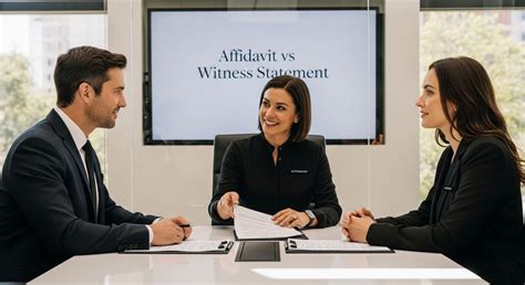 Understanding Affidavit Vs Witness Statement Key Differences The