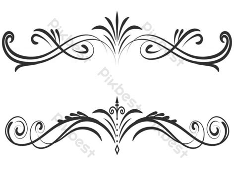 Decorative Curved Line Clip Art