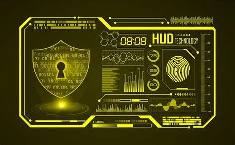 Premium Vector Closed Padlock On Digital Background Cyber Security