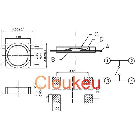 3x3 Touch On Off Membrane Push Button Switch 3 3 0 Vicedeal