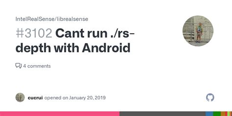 Cant Run Rs Depth With Android · Issue 3102 · Intelrealsense