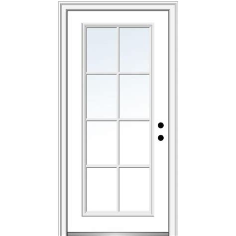 8 Lite Fiberglass Doors With Glass The Home Depot