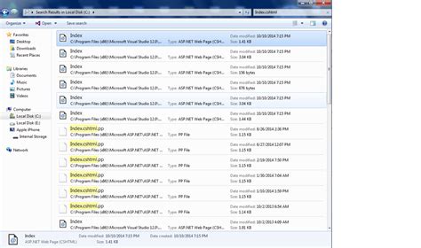i can t seem to find this file pages index cshtml on windows pc