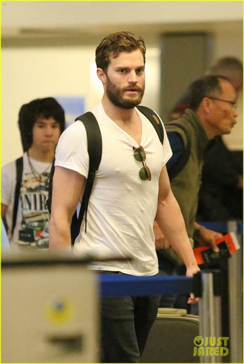 Jamie Dornan Tied Up And Tucked Away His Junk In Flesh Colored Bag For