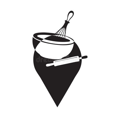 Sign For Baking Map Location Stock Illustration Illustration Of Bread