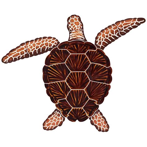 Loggerhead Turtle Brown 8 X 10 Tlobros Artistry In Mosaics