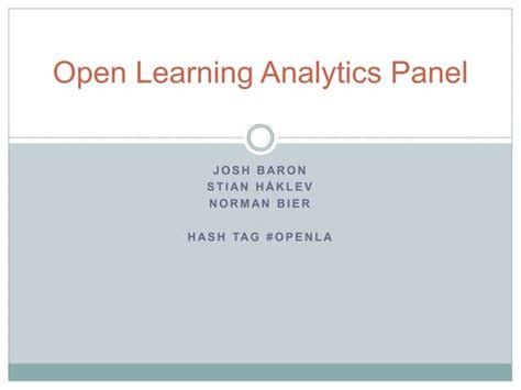Educational Data Mininglearning Analytics Issue Brief Overview