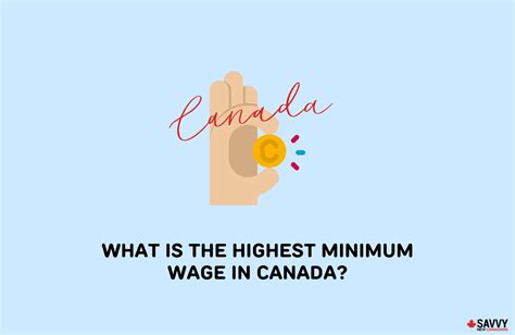 What Is The Highest Minimum Wage In Canada