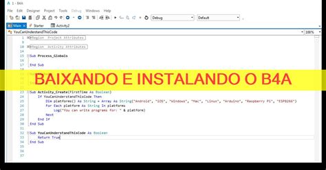 Como baixar e instalar o B A IDE gratuita para criação de apps Android