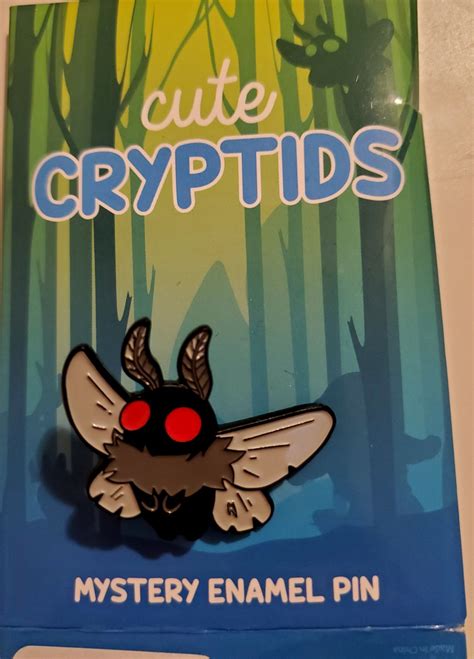 Cute Cryptids Mothman Enamel Pin Rare Lapel Series 1