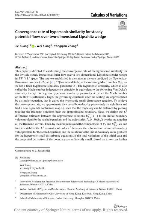 Convergence Rate Of Hypersonic Similarity For Steady Potential Flows Over Two Dimensional