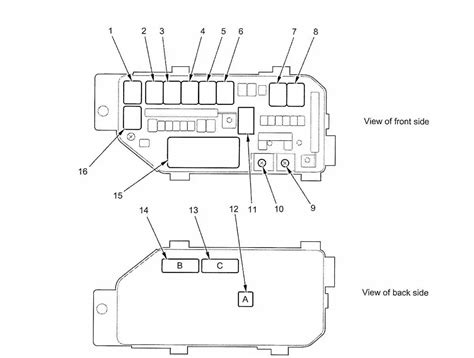 2008 Honda Accord Fuse Box Diagram And Locations
