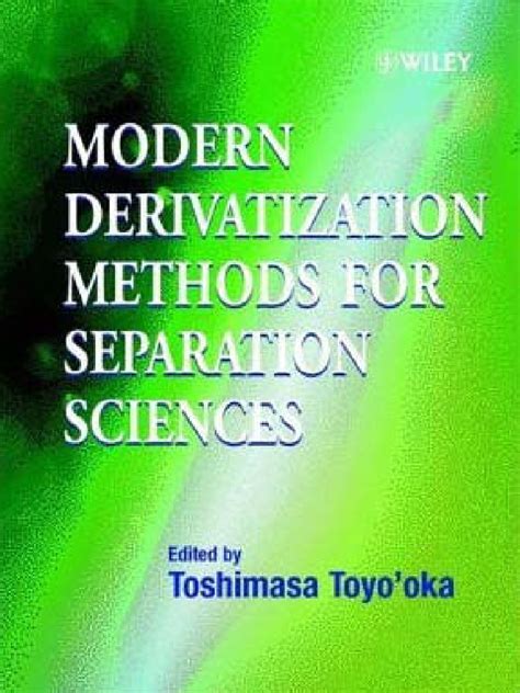 Modern Derivatization Methods For Separation Sciences T To Pdf