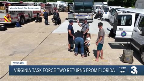 Va Task Force 2 Returns From Florida After Assisting In Idalia