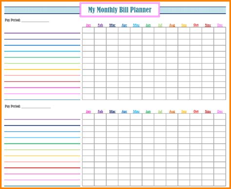 Bill Pay Spreadsheet Db Excel Com