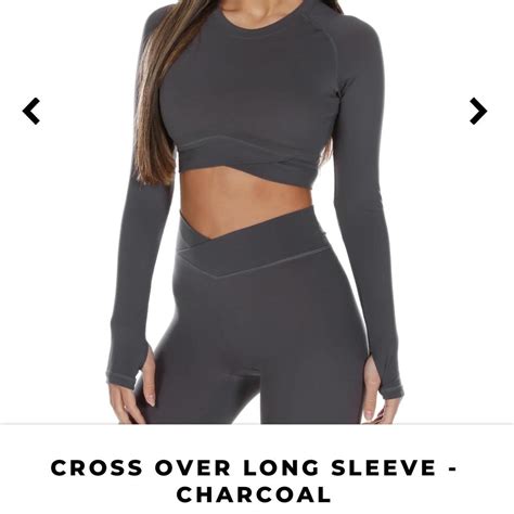 Elite Eleven Cross Over Long Sleeve In Charcoal Depop