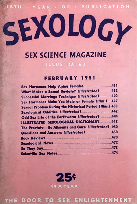Sexology February 1951 At Wolfgangs