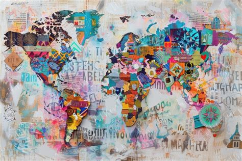Colorful World Map Art Graphic By Sun Sublimation · Creative Fabrica