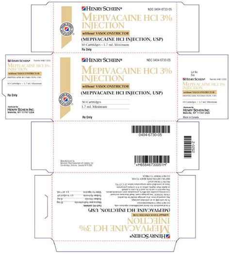 Mepivacaine And Levonordefrin Fda Prescribing Information Side